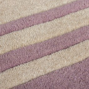 Flair Rugs, Ručně všívaný běhoun Lois Scallop Purple, 80x230, fialová, chodba / předsíň