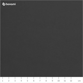 Tmavě šedá čalouněná dvoulůžková postel s úložným prostorem s roštem 180x200 cm Colonel – Cosmopolitan Design