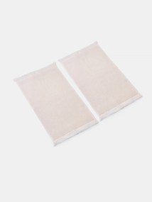 Sinsay - Sada bavlněných ručníků s třásněmi 2 pack - krémová