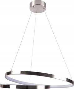 Závěsná Led lampa Zefira 50 cm nikl Moderní