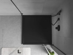 Mexen Flow sprchová vanička čtvercová slim 85 x 85 cm, černý mat - 46S708585