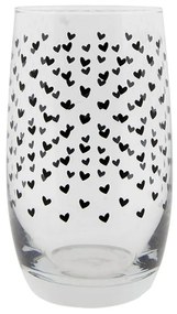 Sklenička na nápoj se srdíčky Love Birds – 320 ml