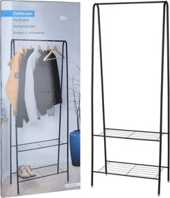 Storage solutions Stojan na oblečení se 2 policemi 61 x 34 x 152 cm [442520]