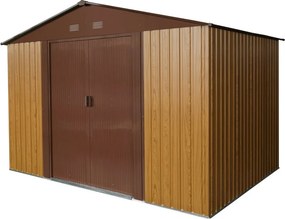 Zahradní domek BestBerg ZDB-7D / 7,2 m² / 301 x 238 x 214 cm / dekor dřevo/hnědá