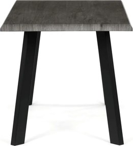 Jídelní stůl HT-F4514 GREY, mdf, šedý dub (140 x 80) cm Šedá