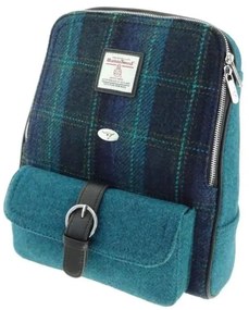 Batoh Naver Harris Tweed - Turquoise Overcheck