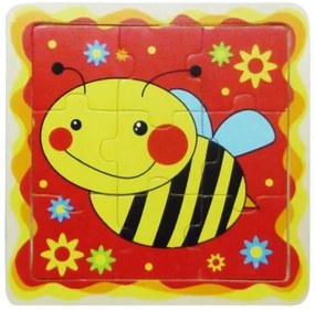 Drewmax 2329 - Veselé dřevěné puzzle - Včelka