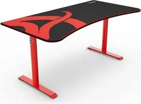 AROZZI ARENA Gaming Desk herní stůl černočervený / D:160cm / Š: 71-82c