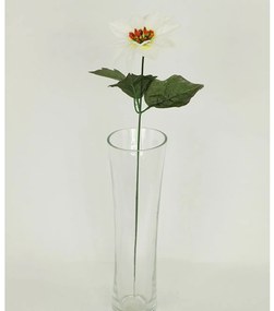 Květina umělá. Poinsécie, vánoční růže , barva bílá - jednohlavá UK-0028