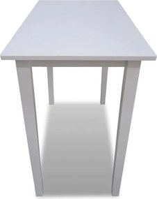 Bílý dřevěný barový stůl 241701