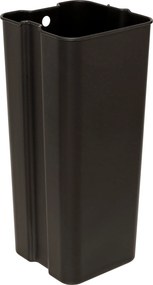 Odpadkový koš s pedálem DELTA, kovový, 30 l, černý