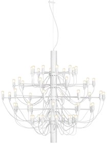 Flos 2097-50, luxusní matně bílý lustr, 50x15W E14 mléčná, prům. 100cm, výška 88cm