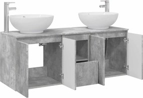 Sada koupelnových skříněk 3 ks Betonově šedá 3405700