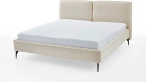 Slonovinová čalouněná dvoulůžková postel bez roštu 180x200 cm Infinity – Meise Möbel