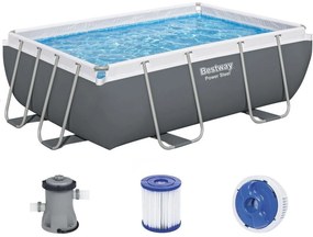 BESTWAY Power Steel Bazénový set 282 x 196 x 84 cm, kartušová filtrace 56629