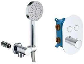 Mereo Mereo, Vanový set s termostatickou podomítkovou baterií, 2-cestná, CB60106TB5
