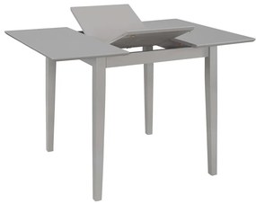 Rozkládací jídelní stůl šedý (80–120) x 80 x 74 cm MDF 247627