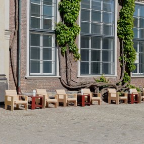 HAY Zahradní stolek Crate Side Table, Pinewood