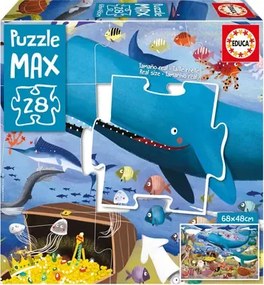 EDUCA Puzzle Podvodní svět / 28 dílků / 68 x 48 cm