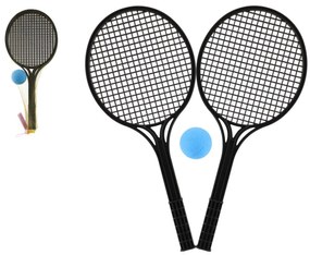 Soft tenis plast černý 53cm+míček v síťce