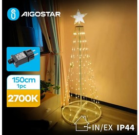 Aigostar-LED Venkovní vánoční dekorace LED/3,6W/31/230V 2700K 150cm IP44
