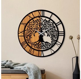 Asir Nástěnné hodiny pr. 56 cm 1xAA dřevo/kov 539TNL1164