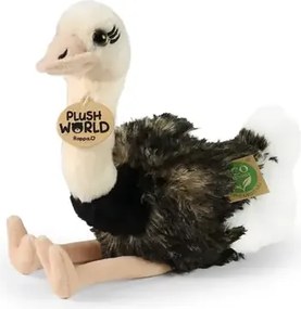 RAPPA Plyšový pštros 33 cm / ECO-FRIENDLY / od 0 měsíců