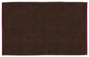 Hnědá koupelnová předložka z bio bavlny 50x80 cm Soft – Mette Ditmer Denmark