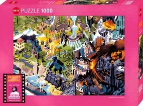 HEYE Puzzle Movie Masters: Filmy Petera Jacksona / 1000 dílků / 70 x 5