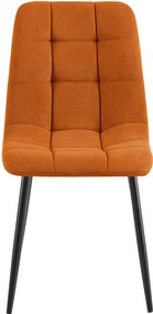 Sada 2 jídelních židlí Antibes manšestr – oranžová
