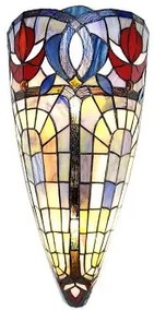 Nástěnná lampa Tiffany FLOWERS Clayre &amp; Eef 5LL-6143