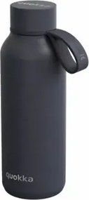 Quokka Nerezová termoláhev s poutkem Solid antracitová 510 ml