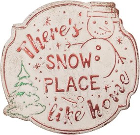 Nástěnná kovová cedule Snow Place - 40*1*39 cm