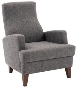 Designové křeslo Barossa tmavě šedé