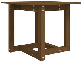 Konferenční stolek medově hnědý 50x50x45 cm masivní borovice - Default Title