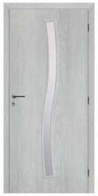 Solodoor Interiérové dveře Etta 1, 60 P, 60 × 197 cm, fólie, pravé, Earl Grey, prosklené