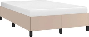 Rám postele bez matrace cappuccino 120x190 cm umělá kůže 3269650