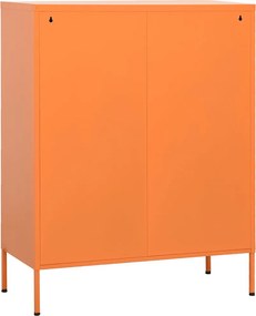 Úložná skříň oranžová 80 x 35 x 101,5 cm ocel 336165