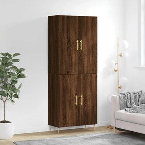 vidaXL Skříň highboard 69,5 x 34 x 180 cm kompozitní dřevo [3195670] Barva: hnědý dub