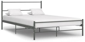 Petromila Rám postele šedý kovový 160 x 200 cm