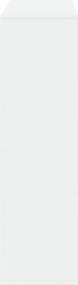 Dělicí stěna bílá 100 x 33 x 115 cm kompozitní dřevo 3309546