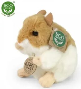 RAPPA Plyšový křeček 13 cm / ECO-FRIENDLY / od 0 měsíců