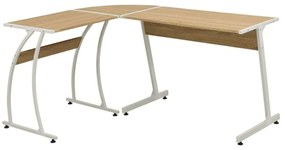 Petromila Rohový kancelářský stůl ve tvaru L dub