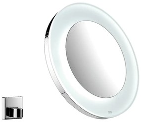 Emco Cosmetic mirrors Prestige - Kosmetické zrcadlo s LED osvětlením napájené z baterie, 3 násobné zvětšování, chrom 109600123