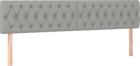 Box spring postel s matrací světle šedá 120x190 cm textil 3270425