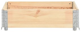 Vyvýšený záhon 60 x 80 cm masivní borové dřevo - Default Title