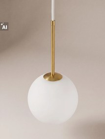 Sinsay - Závěsná lampa se zlatými detaily a kulatým stínidlem - zlatá