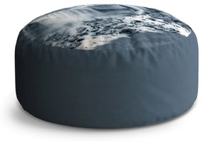 Sablio Taburet Circle Černobílý vodopád: 38x48 cm