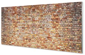 akrylový obraz Cihlová zeď kamenná 140x70 cm