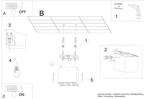 Sollux SL.1211 - LED Bodové svítidlo OZZY LED/16W/230V černá
